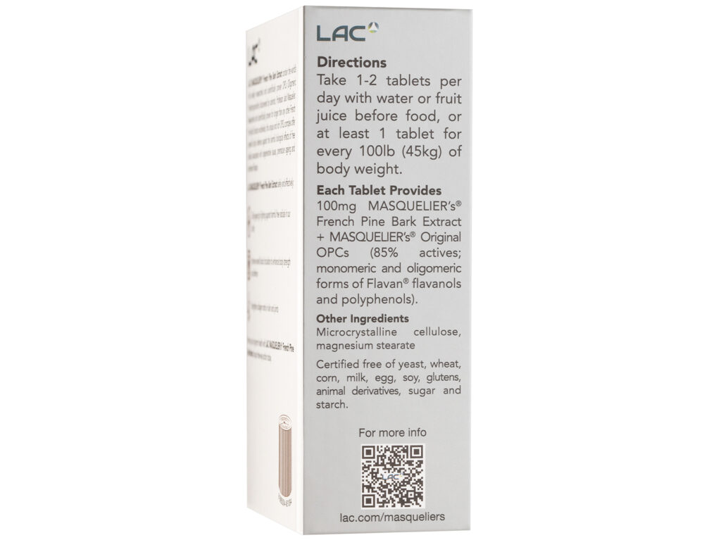LAC MasqsFrn Pine Bk Ext 100mg 50tabs – LAC