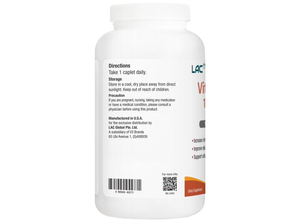 LAC Vit C 1000mg TR 180 caplets – LAC
