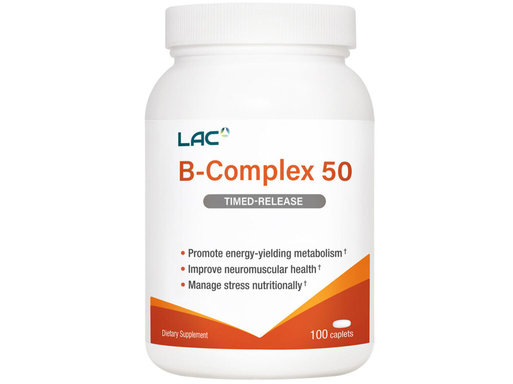 LAC B-Complex 50 TR 100 caplets – LAC