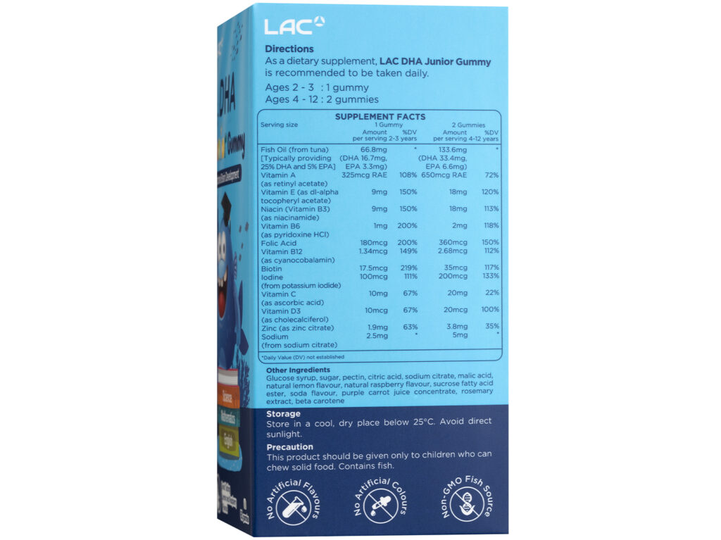 LAC DHA Junior 60gummies – LAC