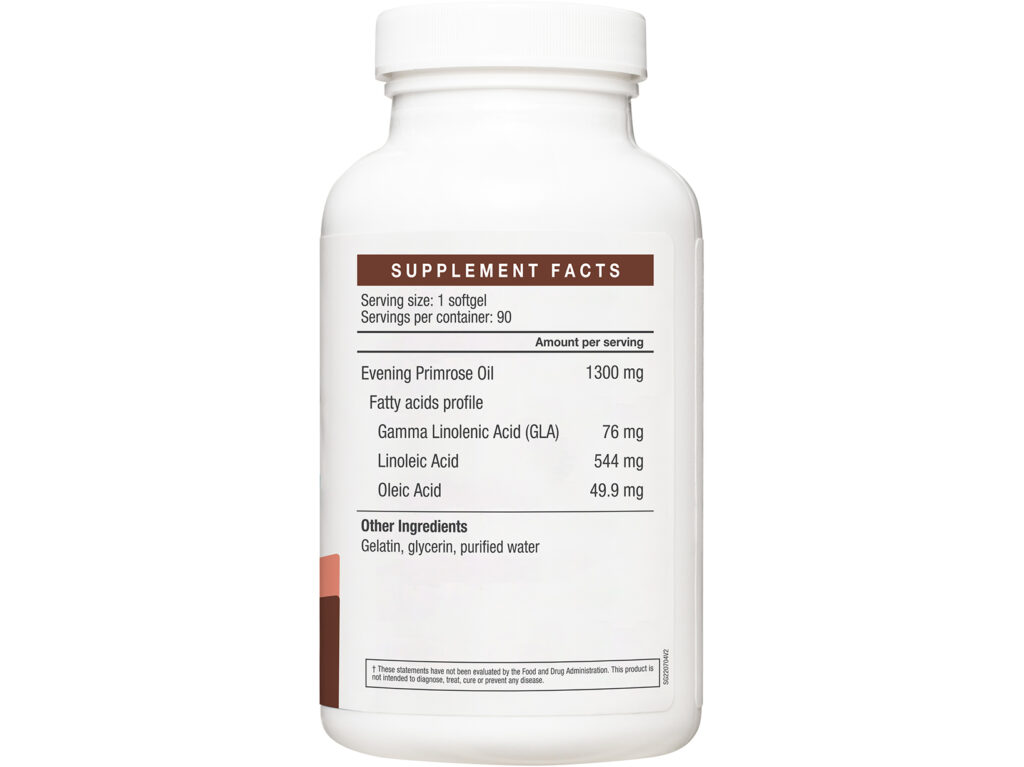 LAC Mega Evening Primrose Oil 1300mg 90softgels – LAC